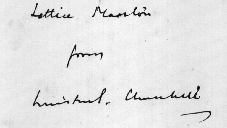 Literary Queries: Churchill Signatures and Inscriptions - Richard M ...